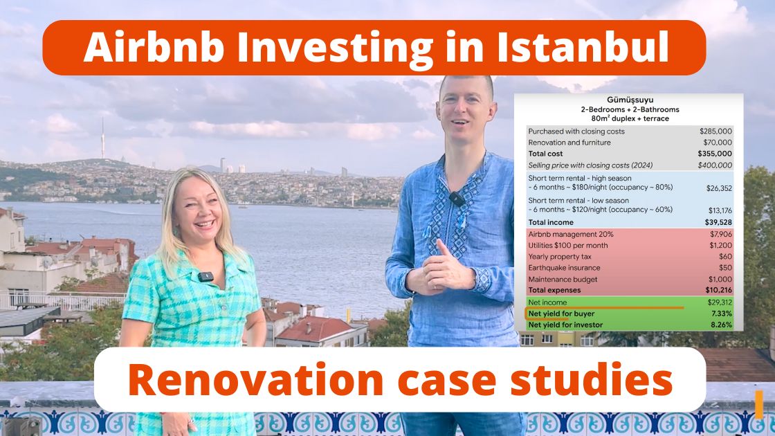 Airbnb investing and remodeling in Istanbul: two case studies applicable for the Turkish CBI